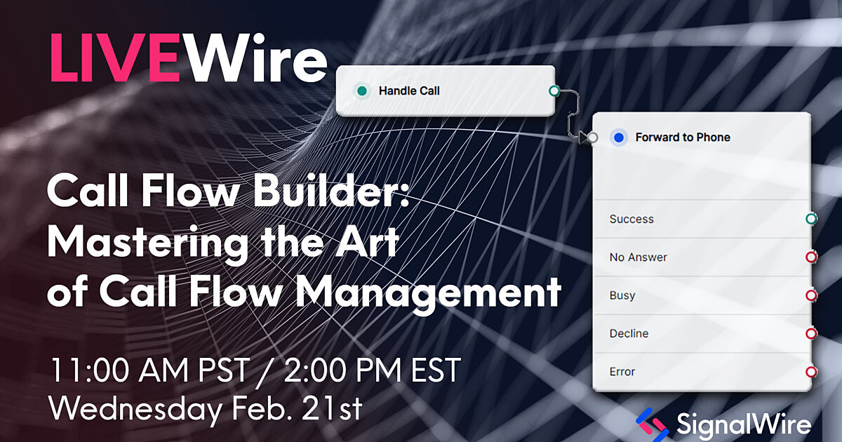 Call Flow Builder: Mastering the Art of Call Flow… | SignalWire