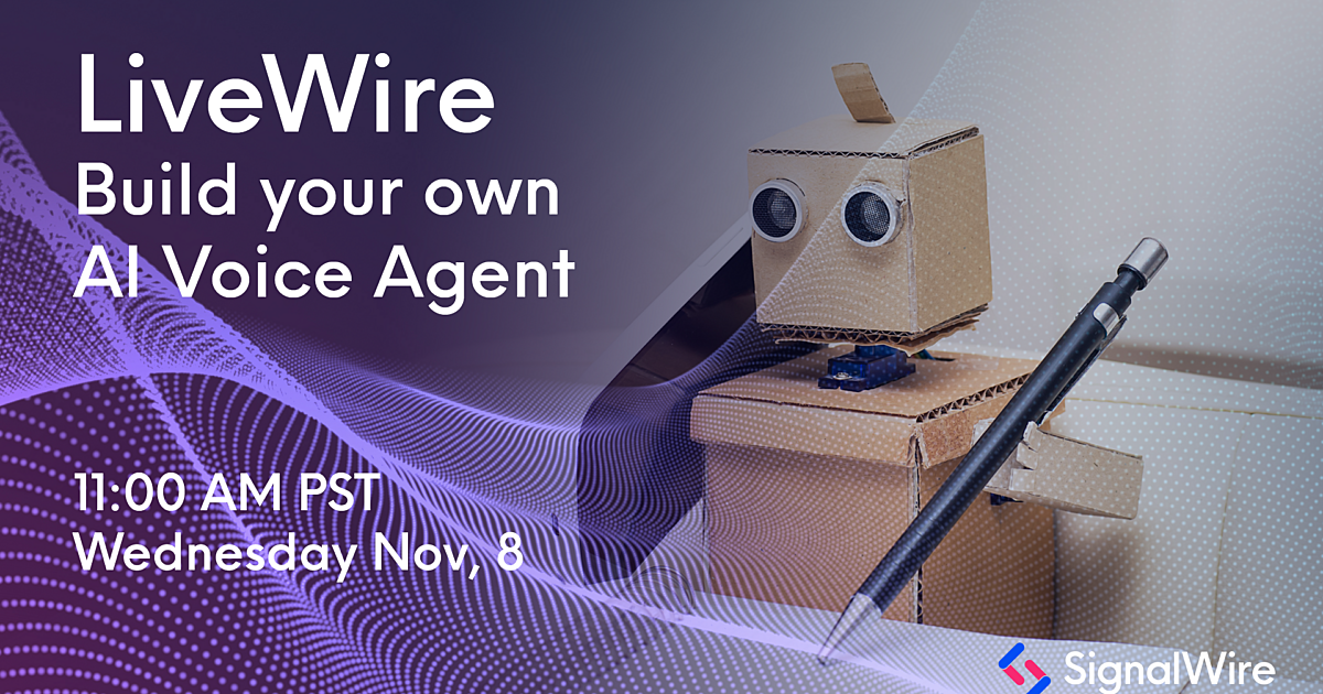 Build Your Own AI Voice Agent | SignalWire Build Your Own AI Voice Agent | SignalWire
