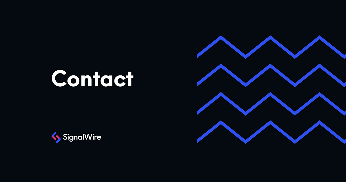 Contact | SignalWire